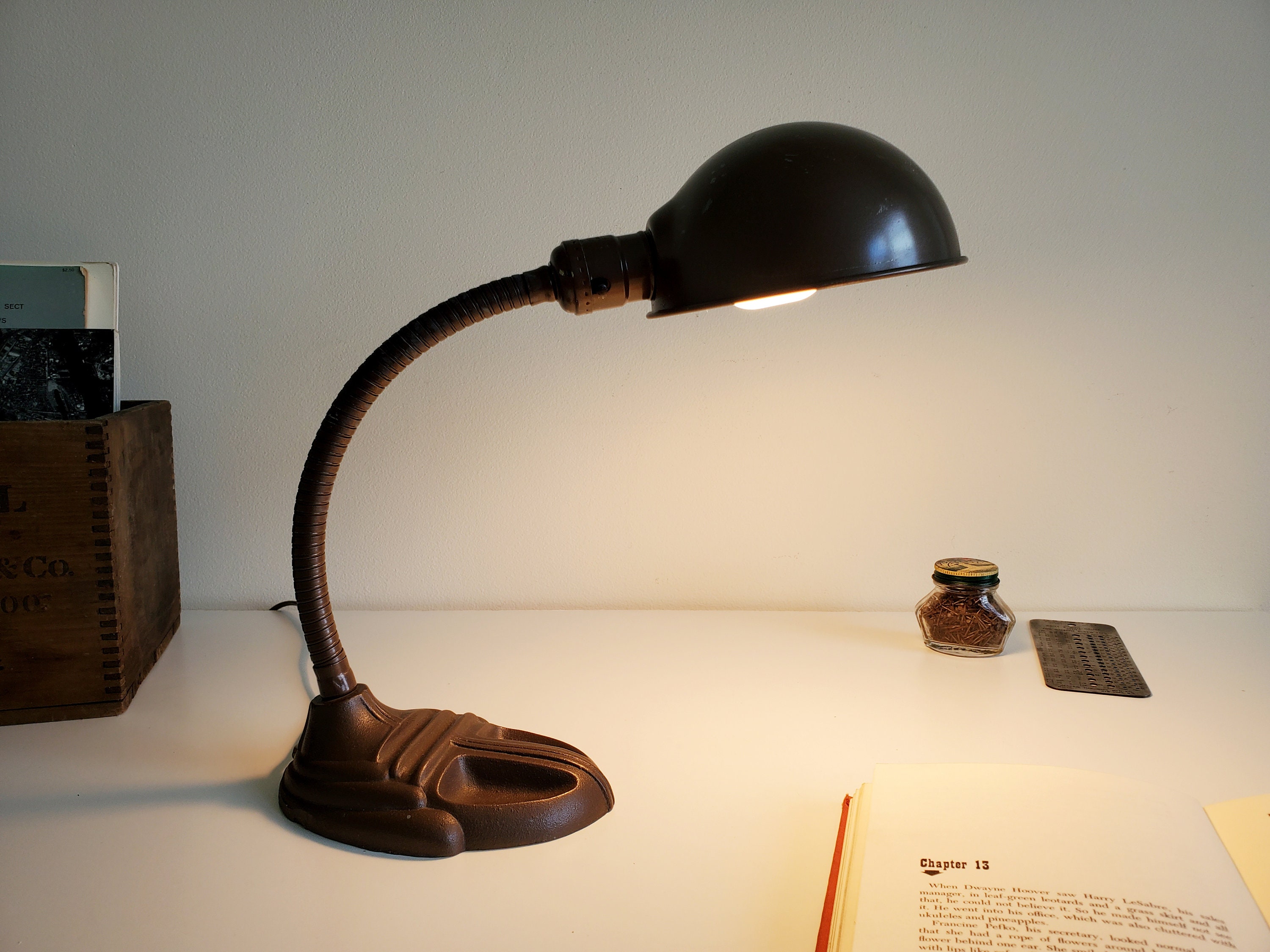 Rodale Cast Iron Lamp - Etsy
