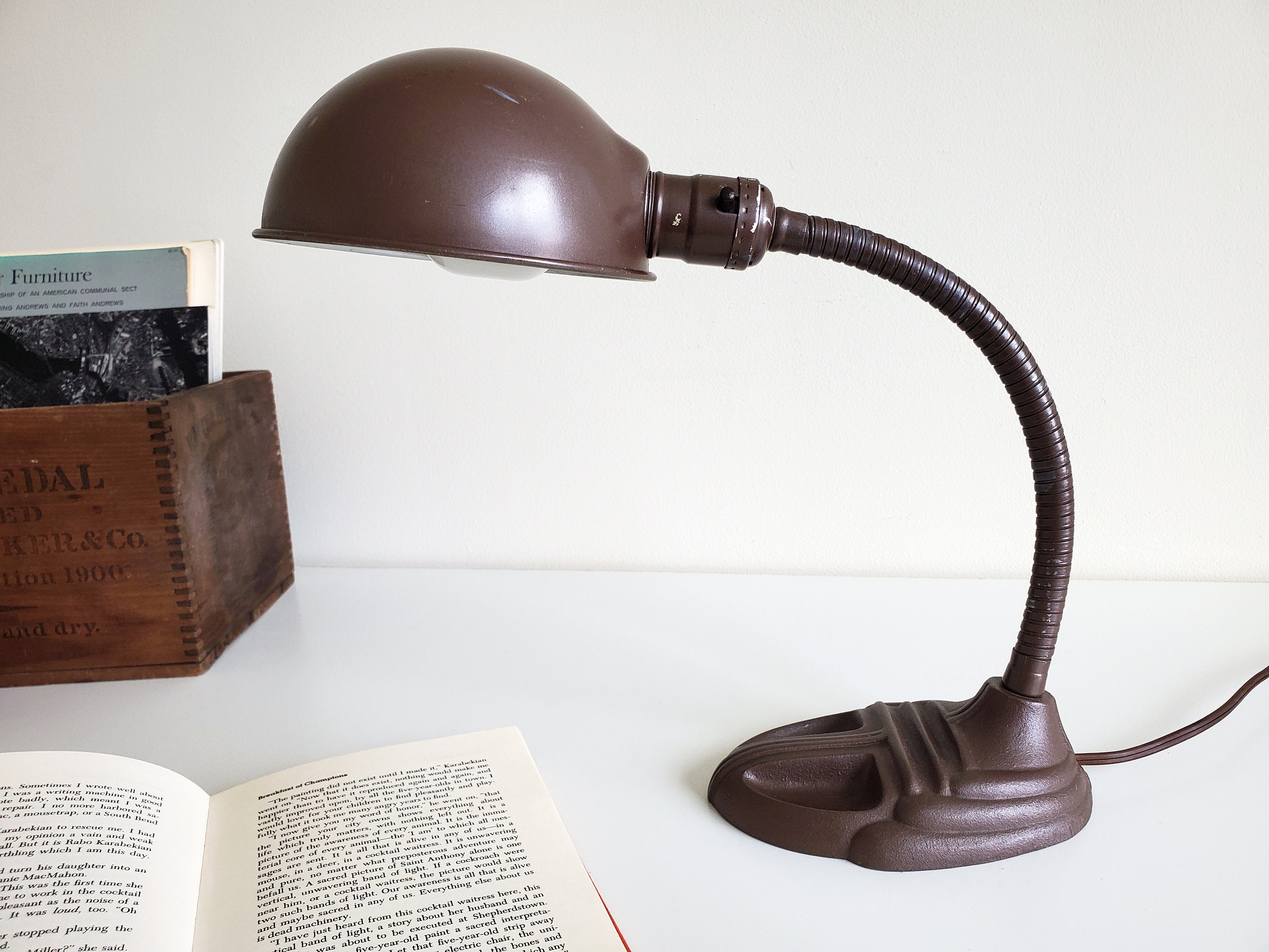 Rodale Cast Iron Lamp - Etsy