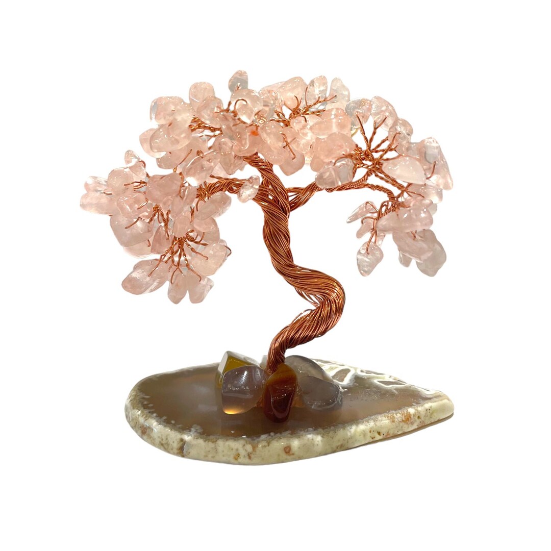 Rose Quartz Tree of Life - Etsy