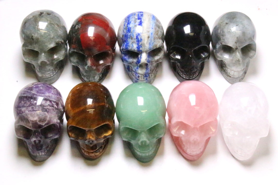 Natural Stone Skull, Crystal Skull - Etsy