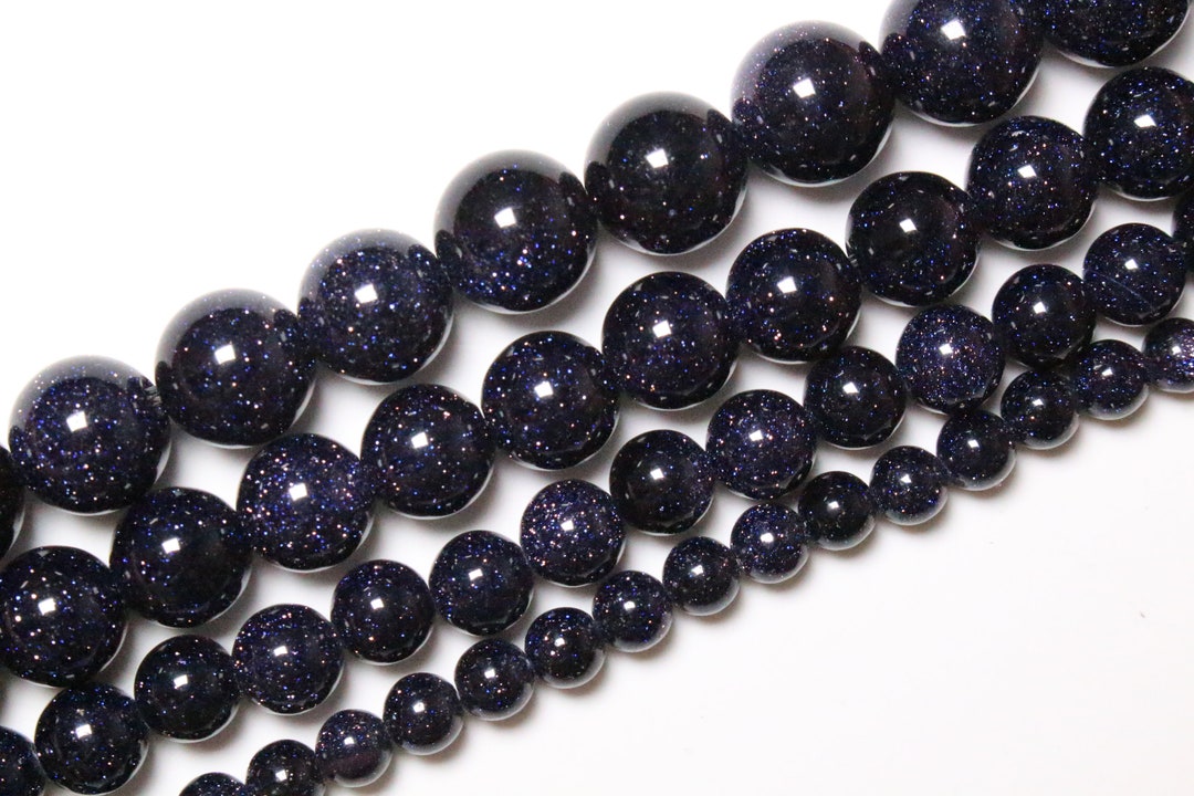 Pearl Blue Sunstone Galaxy 90 Pearls in 4mm 6mm63 8mm48 - Etsy UK