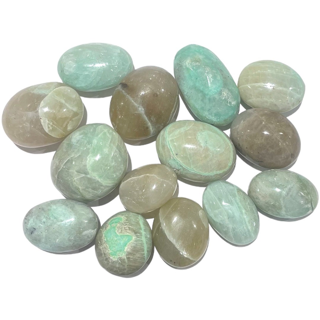 Tumbled Stone Green Moonstone - Etsy