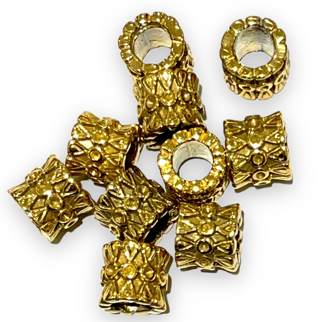 10 Gold Stainless Steel Spacer Charms - Etsy UK