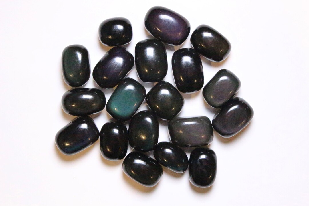 Celestial Eye Obsidian Tumbled Stone in Semi-precious Natural Stone ...