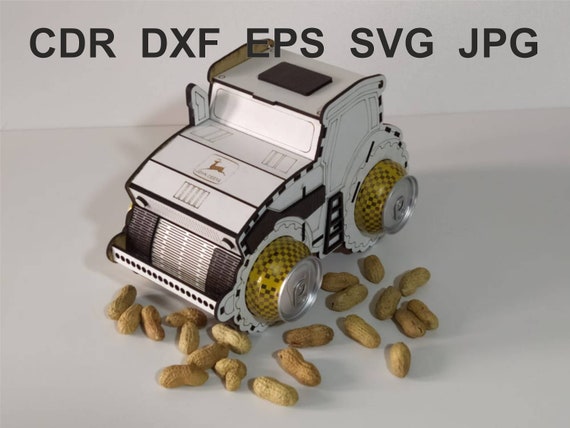 Laser Cut Files 3mm Wooden 3D Model Tractor Vector File Wooden | Etsy UK