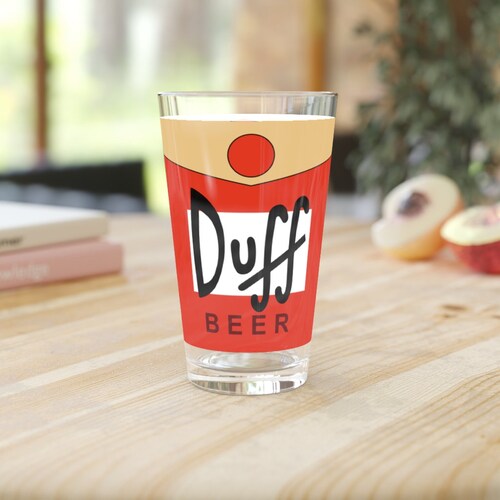 Simpson's Duff Beer Pub Glasses Simpsons Pint Glasses - Etsy