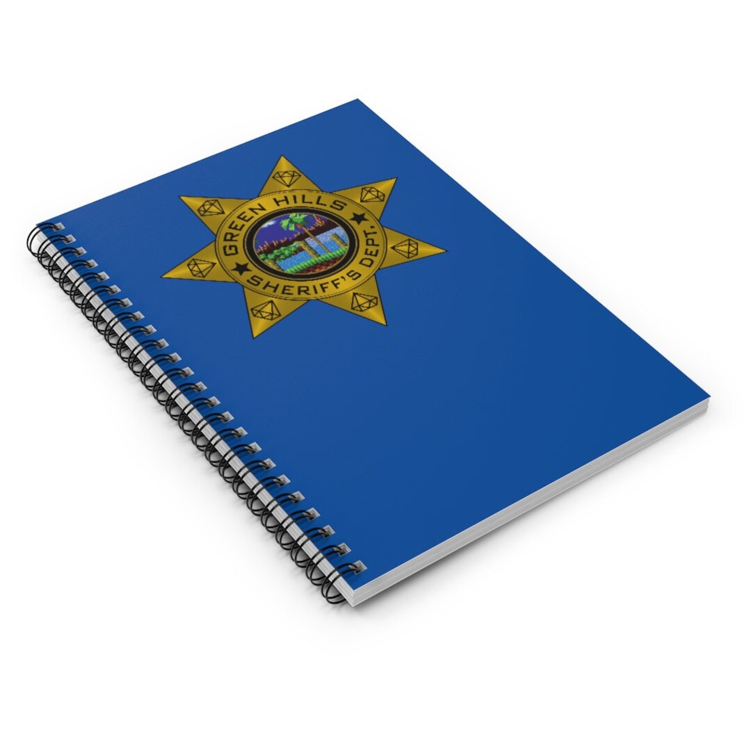 Green Hills Sheriff's Dept. Spiral Notebook Ruled Line - Etsy