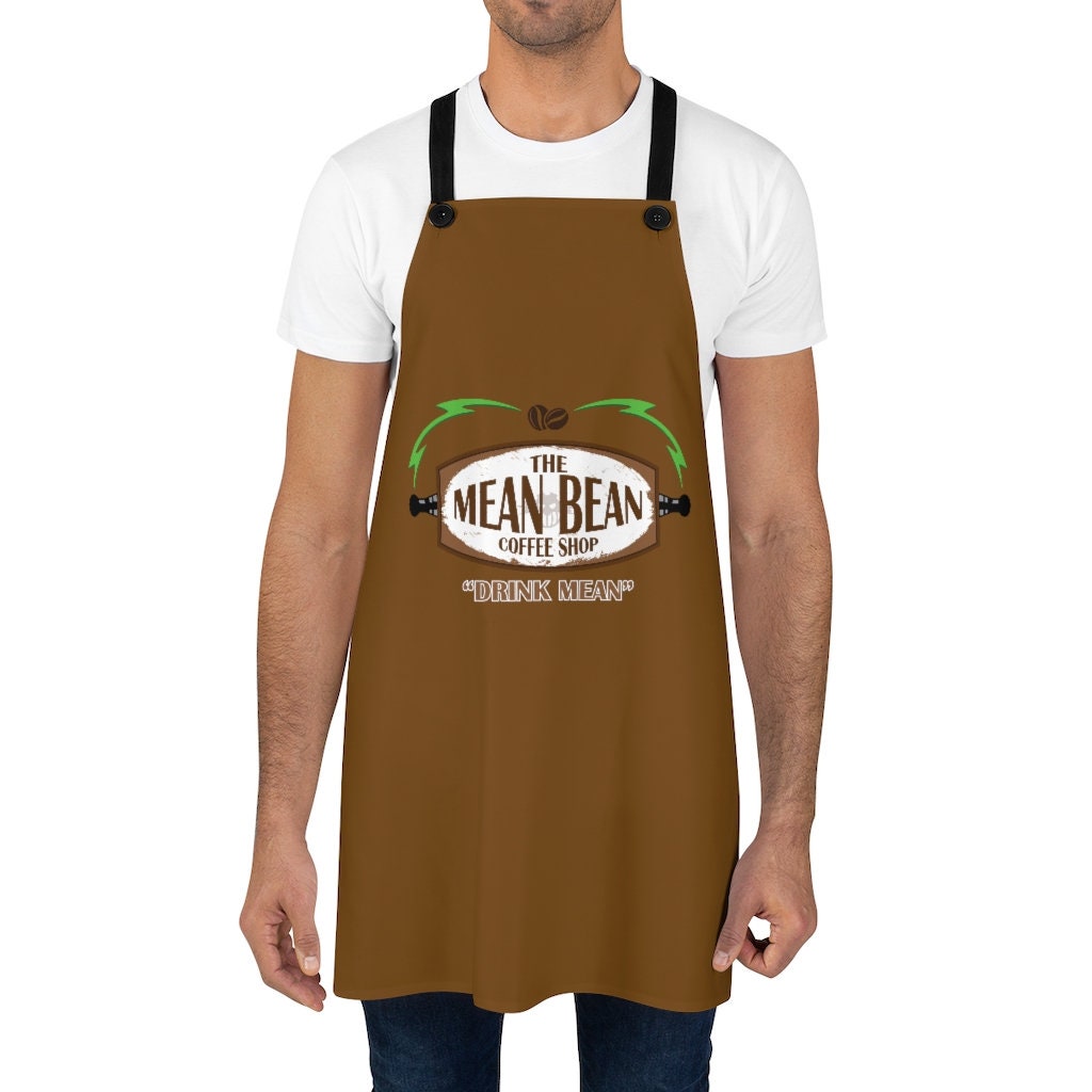 Mean Bean Coffee Shop - Apron - Etsy