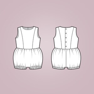 Ruffle Romper Sewing Pattern PDF for Babies, Toddlers and Kids, Age 0 ...