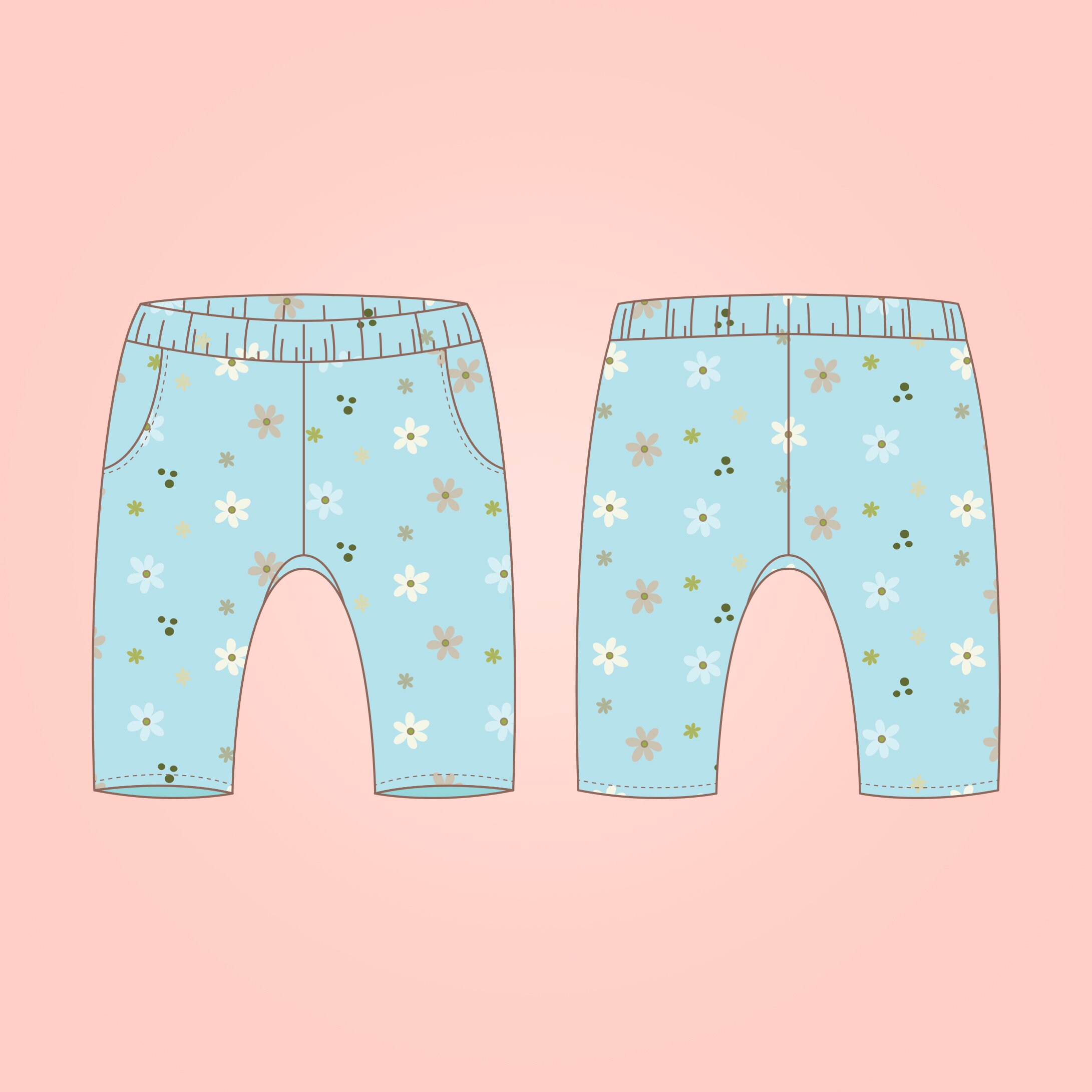 Baby & Toddler Knit Pants Sewing Pattern With Pockets (PDF) - Etsy