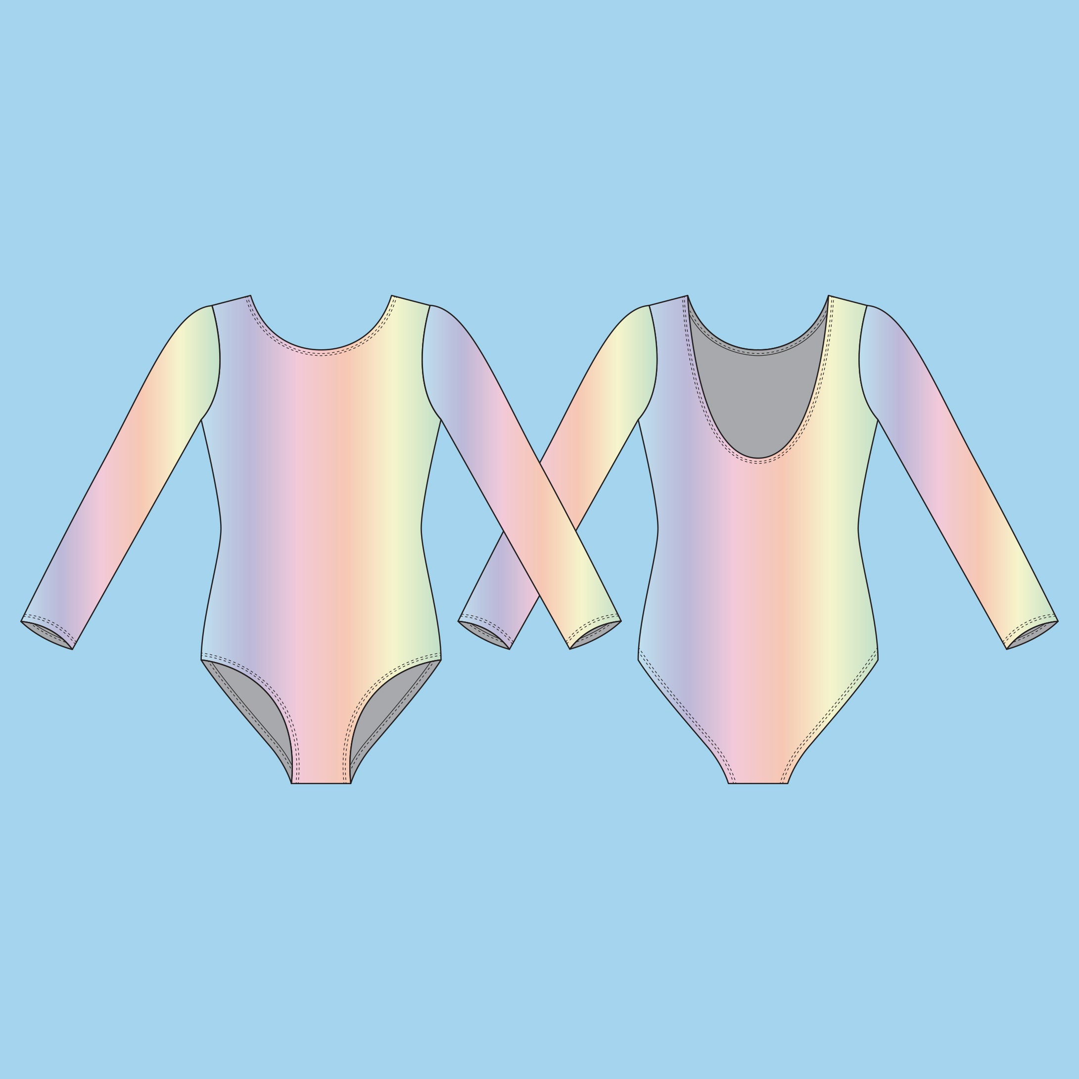 Girls Leotard PDF Sewing Pattern Size 6 11 Years Old - Etsy