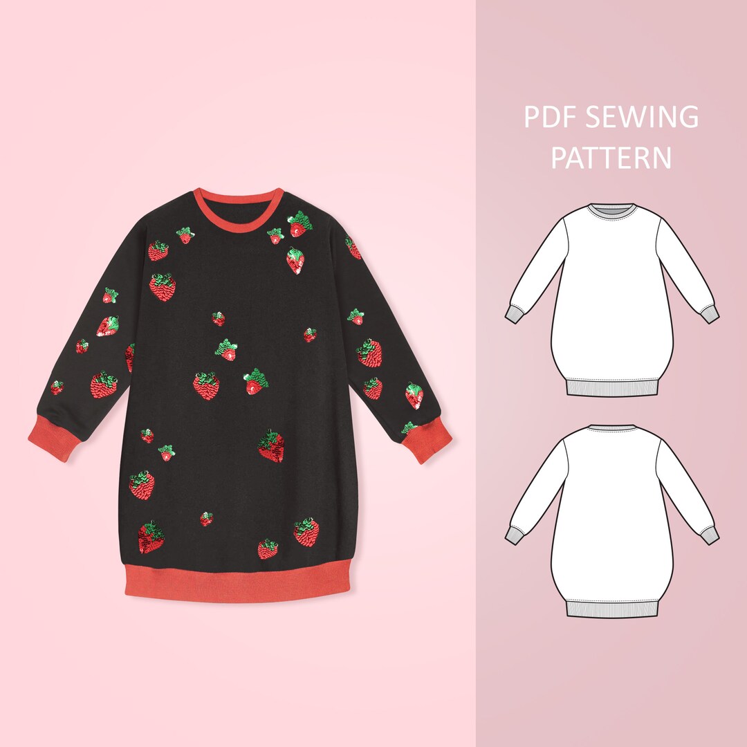 Cocoon Dress Sewing Pattern PDF for Babies, Toddlers and Kids, Age 0 ...