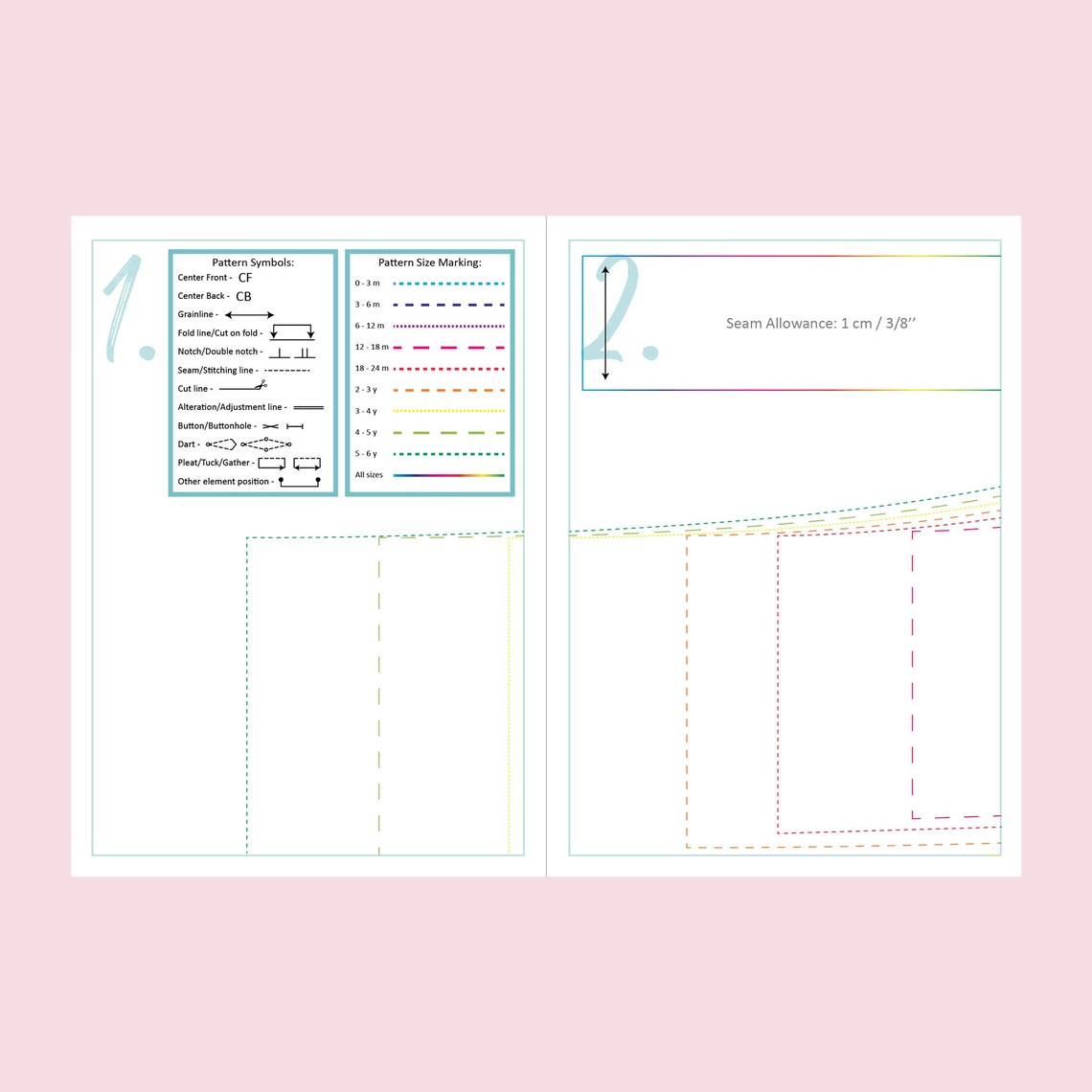 Baby Romper PDF Sewing Pattern: Snap Buttons, Sizes 0 Months - 6 Years ...