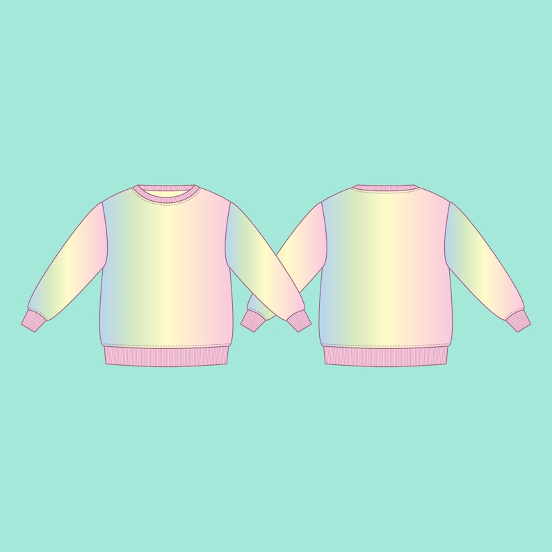 Easy Baby and Toddler Sweatshirt PDF Sewing Pattern Size 0 - Etsy