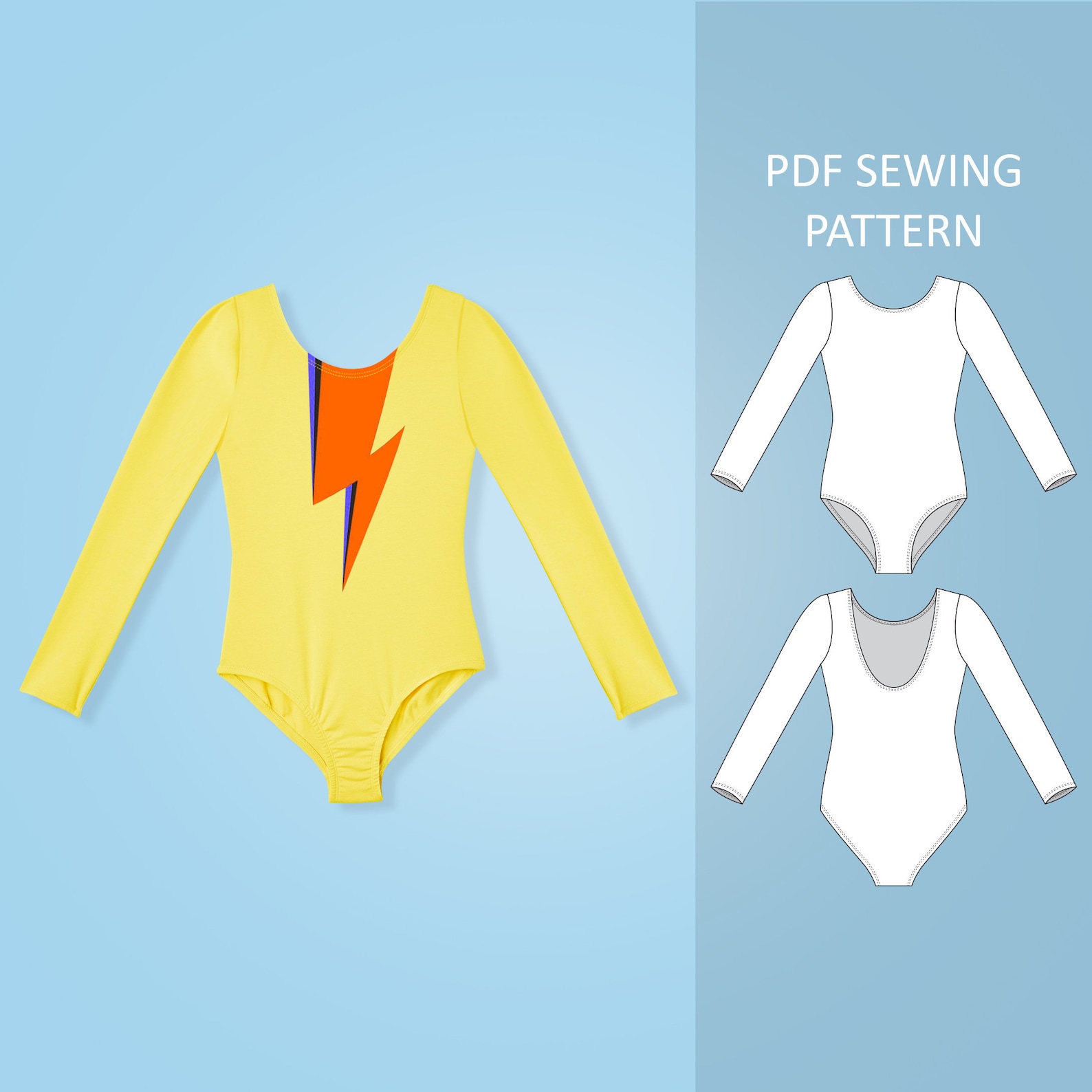 Girls Leotard PDF Sewing Pattern, Size 6 - 11 Years Old - Etsy