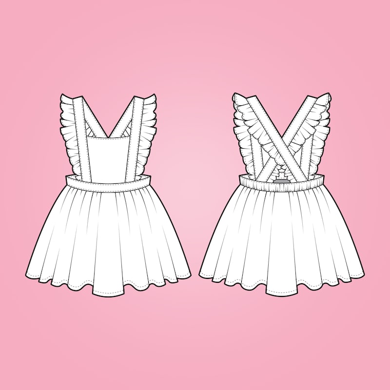 Princess Pinafore Pattern - Etsy UK