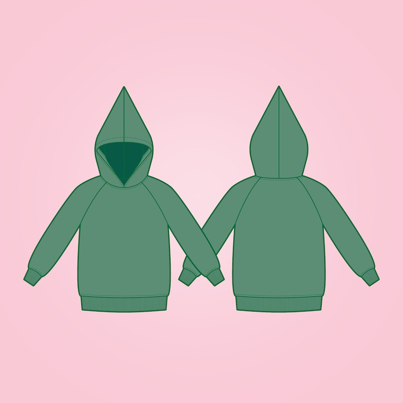 Easy Baby and Toddler Christmas Elf Hoodie PDF Sewing Pattern, Size 0 ...