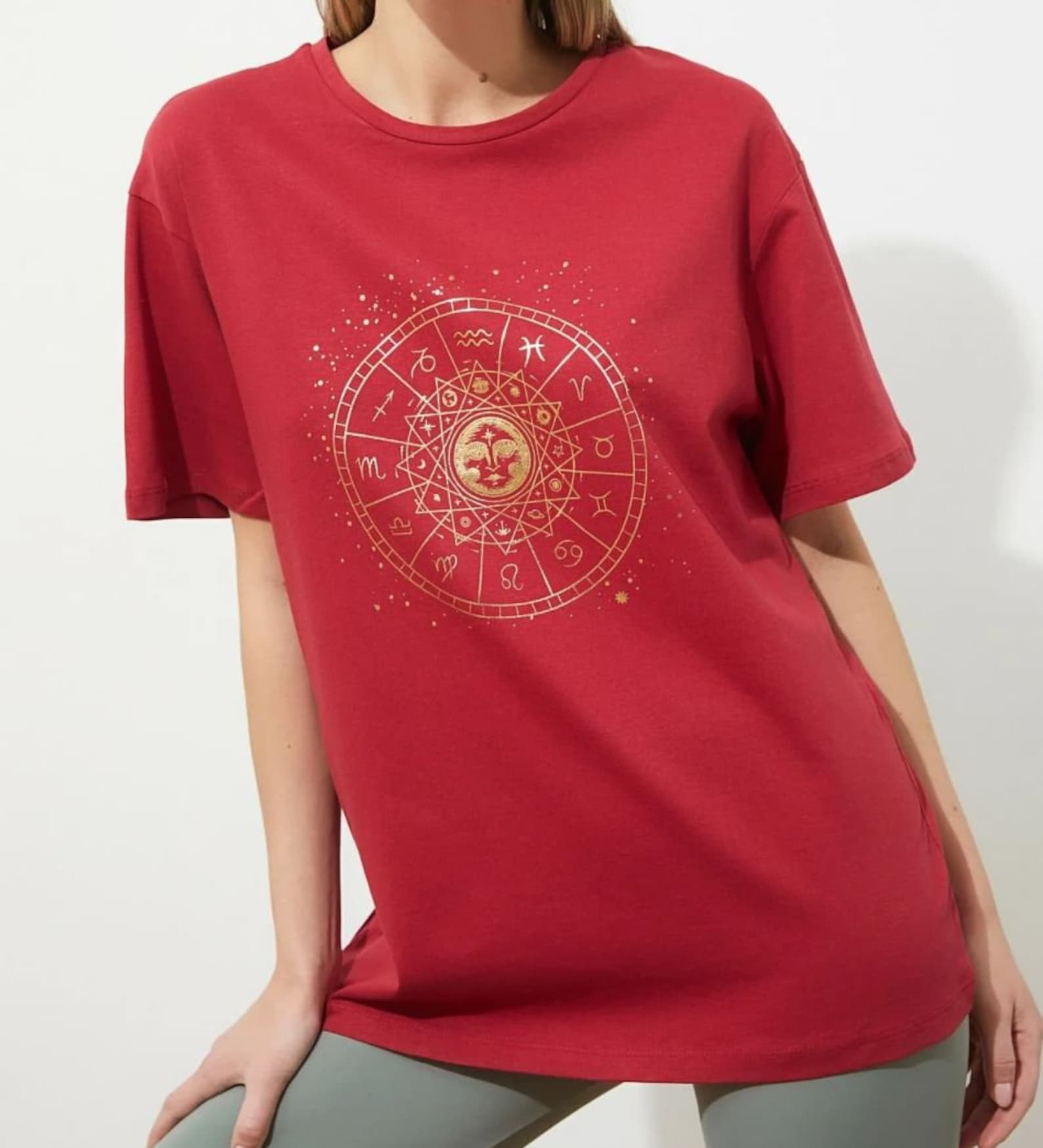 100 Cotton Women Astrology Shirt Zodiac T Shirt Horoscope Etsy