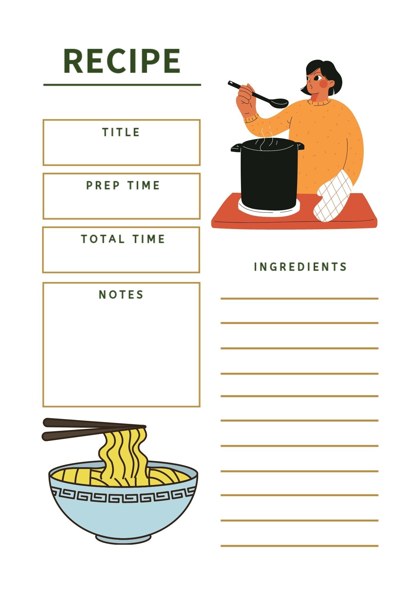 Blank Cookbook Recipes To Write In Etsy