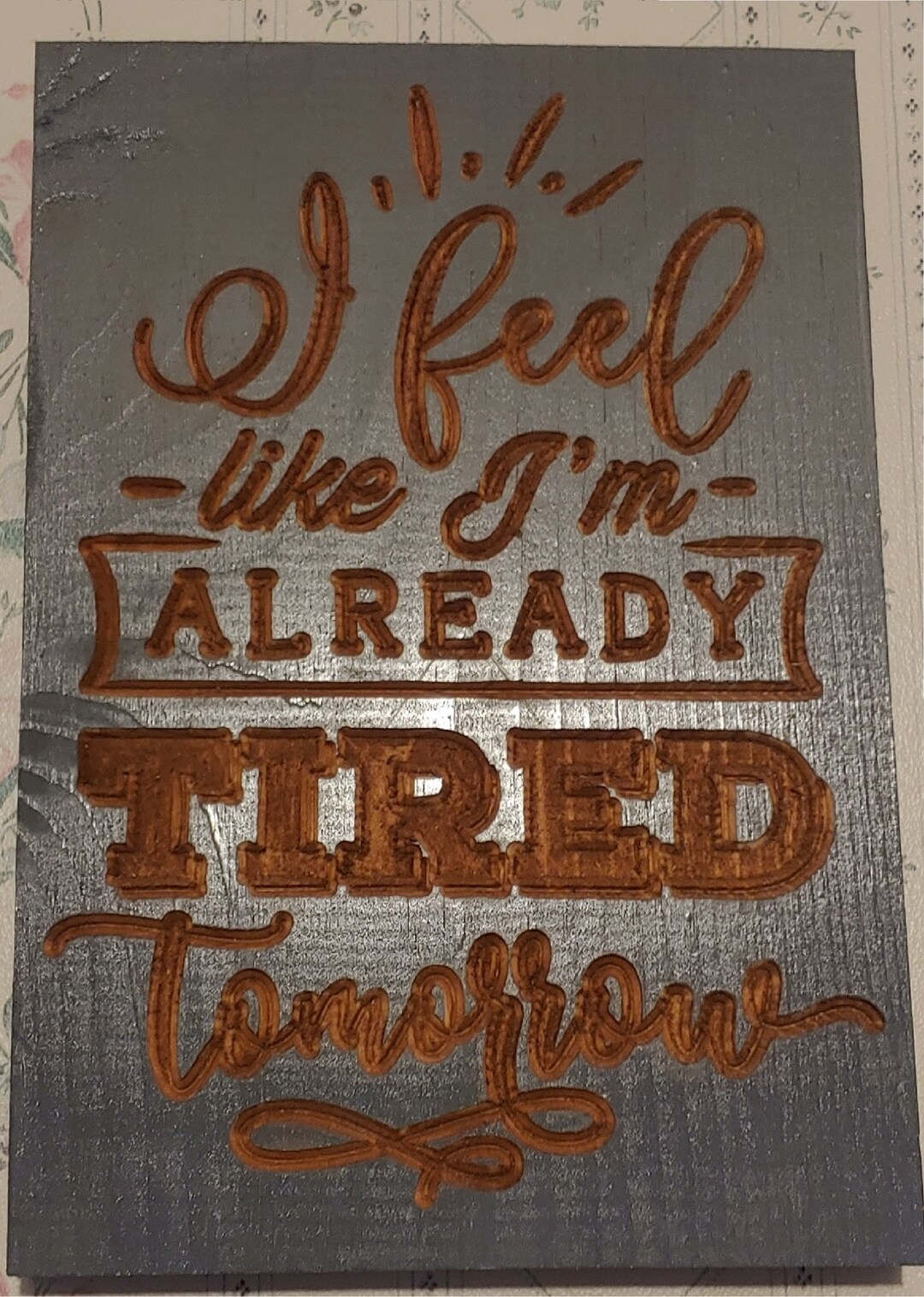 I Feel Like... Wall Sign - Etsy