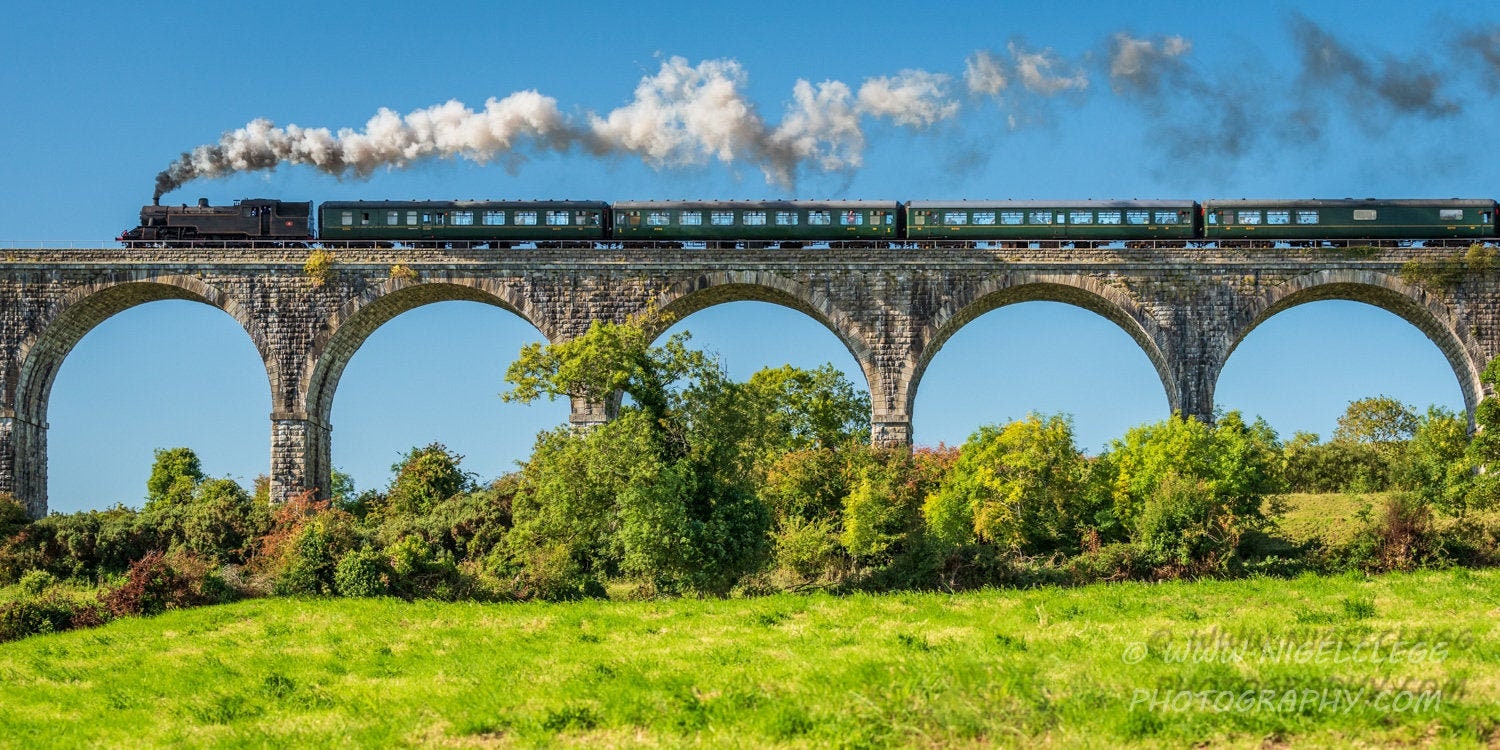 Craigmore Viaduct Steam Train Northern Ireland Newry Print Canvas ...