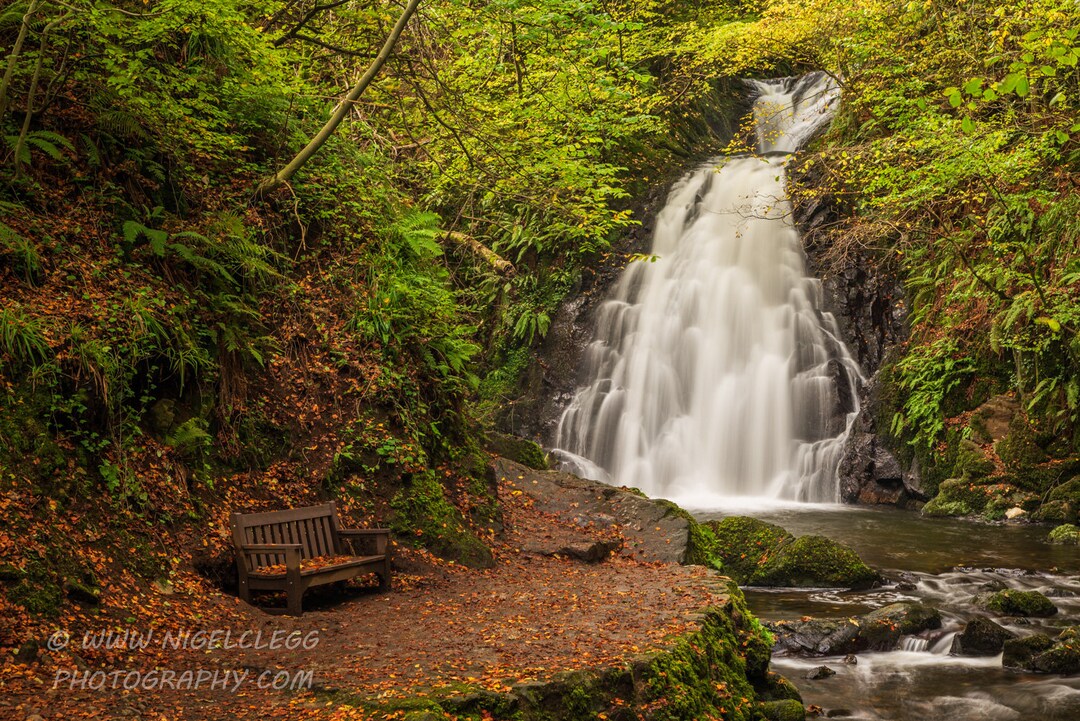Glenoe / Gleno Waterfall Northern Ireland Larne Autumn - Etsy