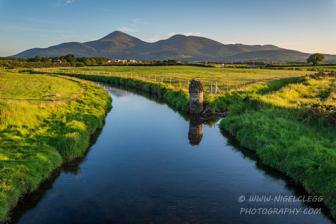 The Mourne Mountains Carrigs River Slieve Donard Slieve Commedagh ...
