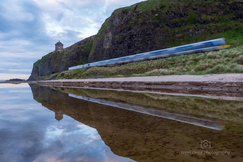 Mussenden Temple | Train | Sunset | Downhill Beach | Causeway Coast ...
