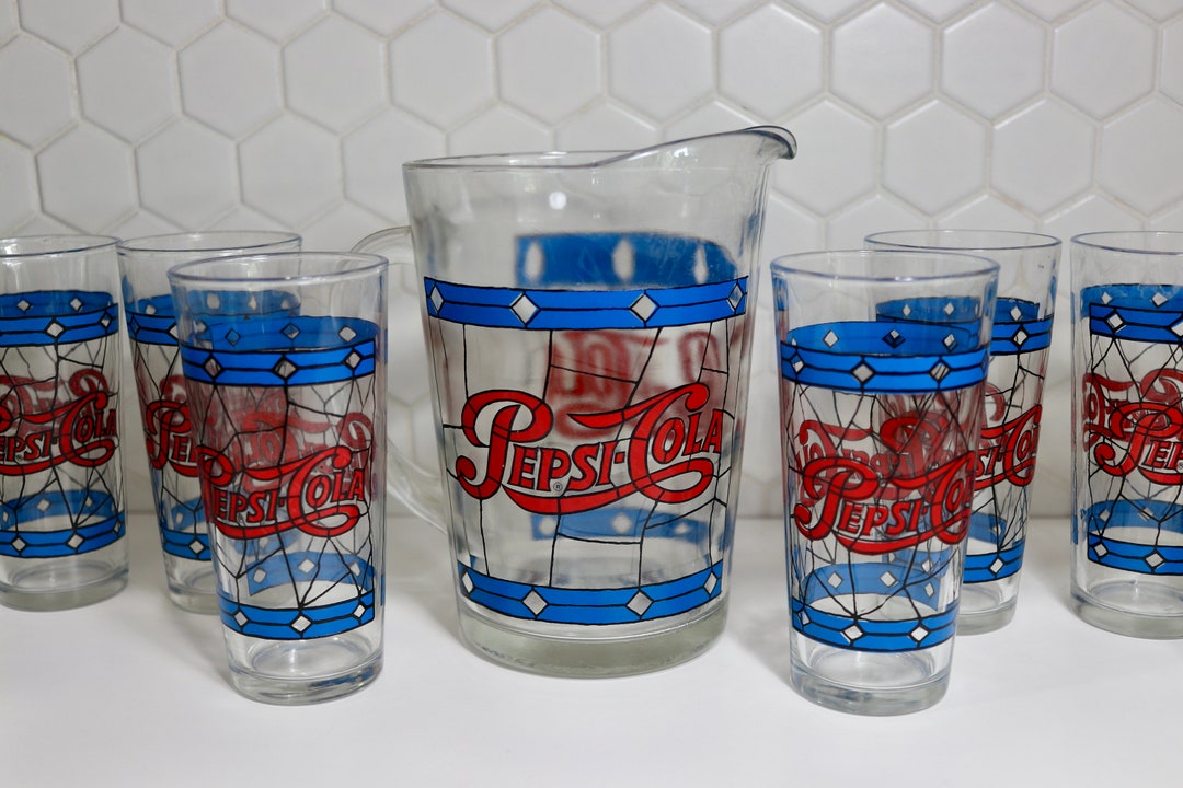 Stained Glass Pepsi Glasses at Layla Rowland blog