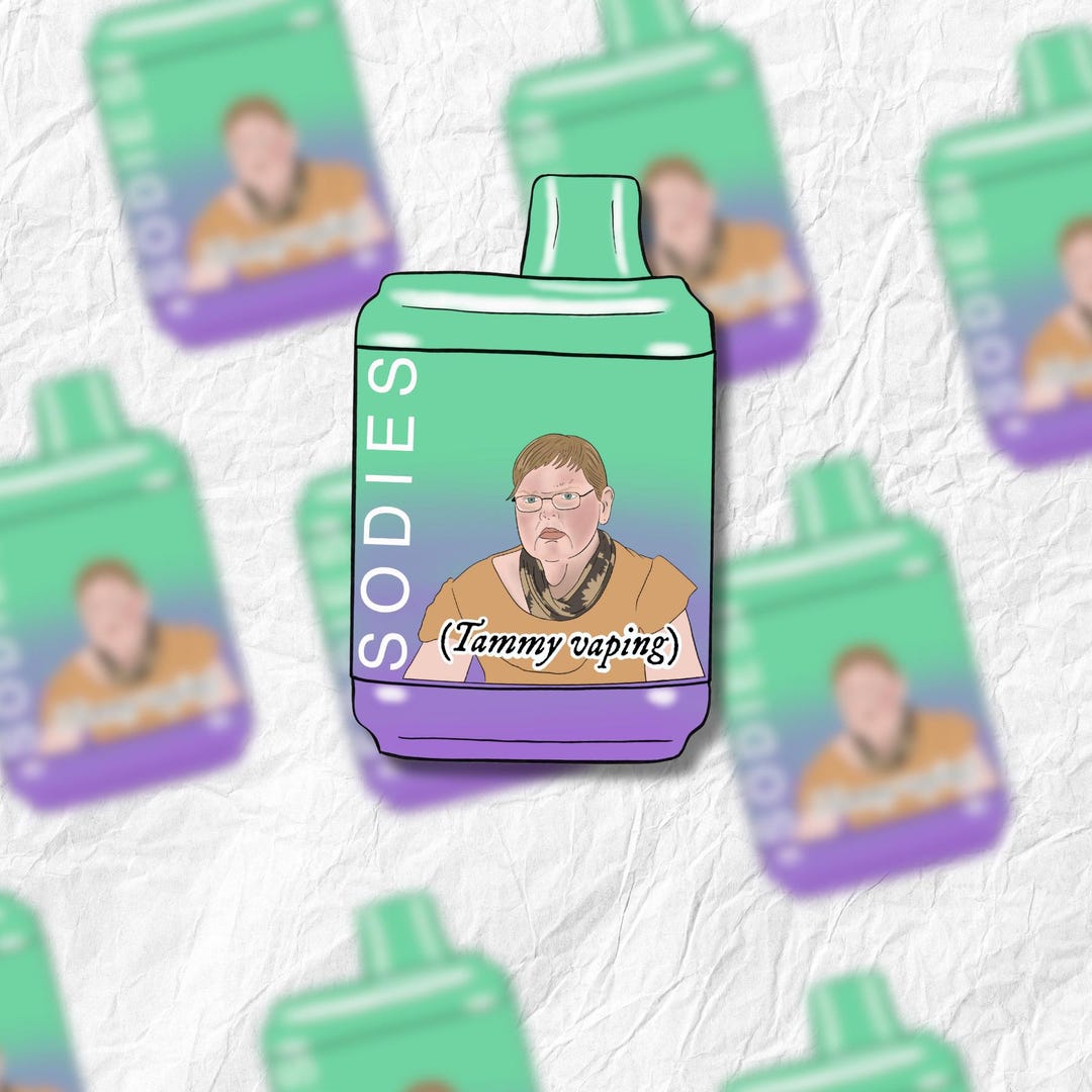 1000lb Sisters - Tammy Vaping - Sticker - Etsy