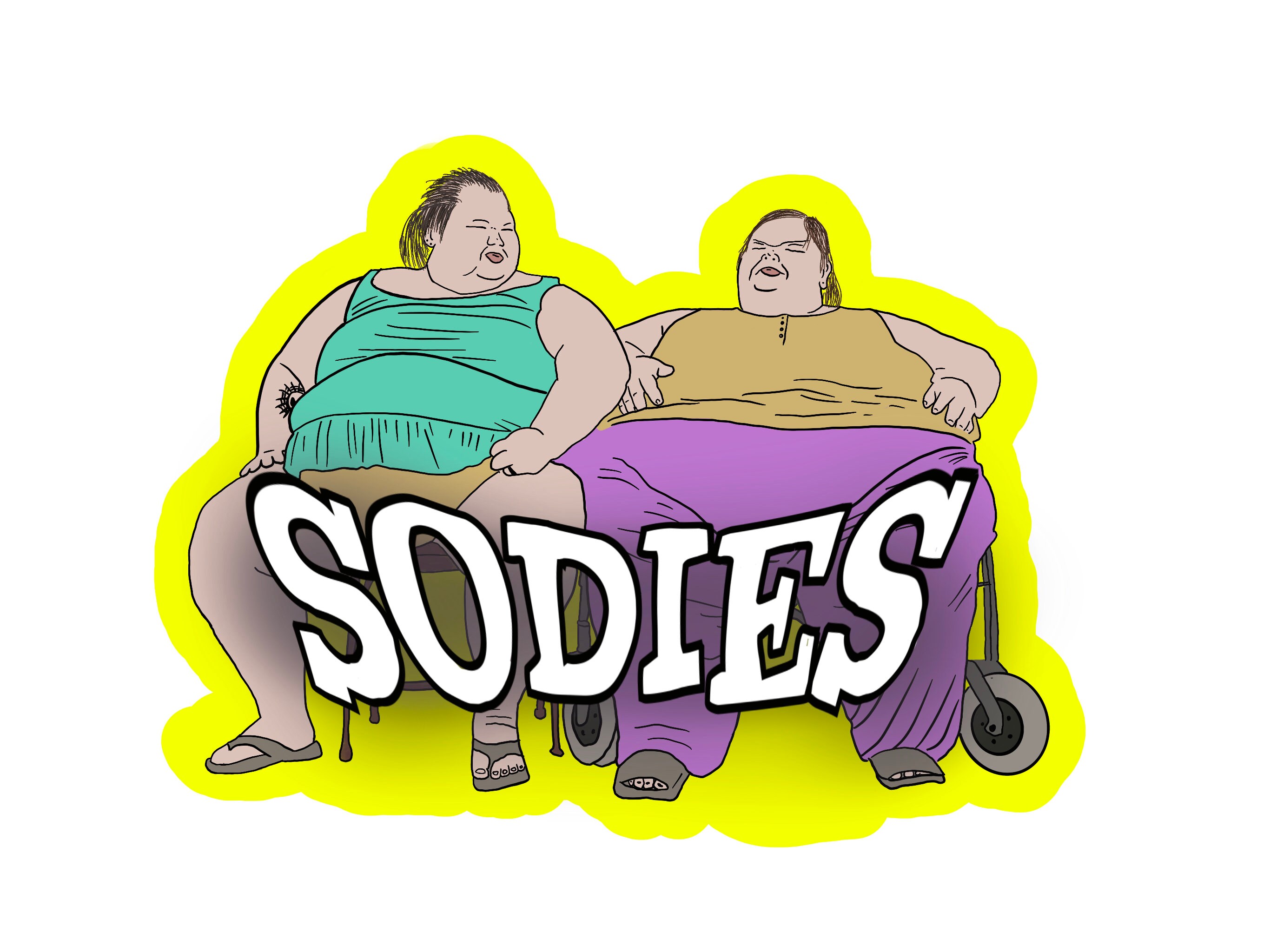 1000lb Sisters Amy and Tammy SODIES Sticker - Etsy