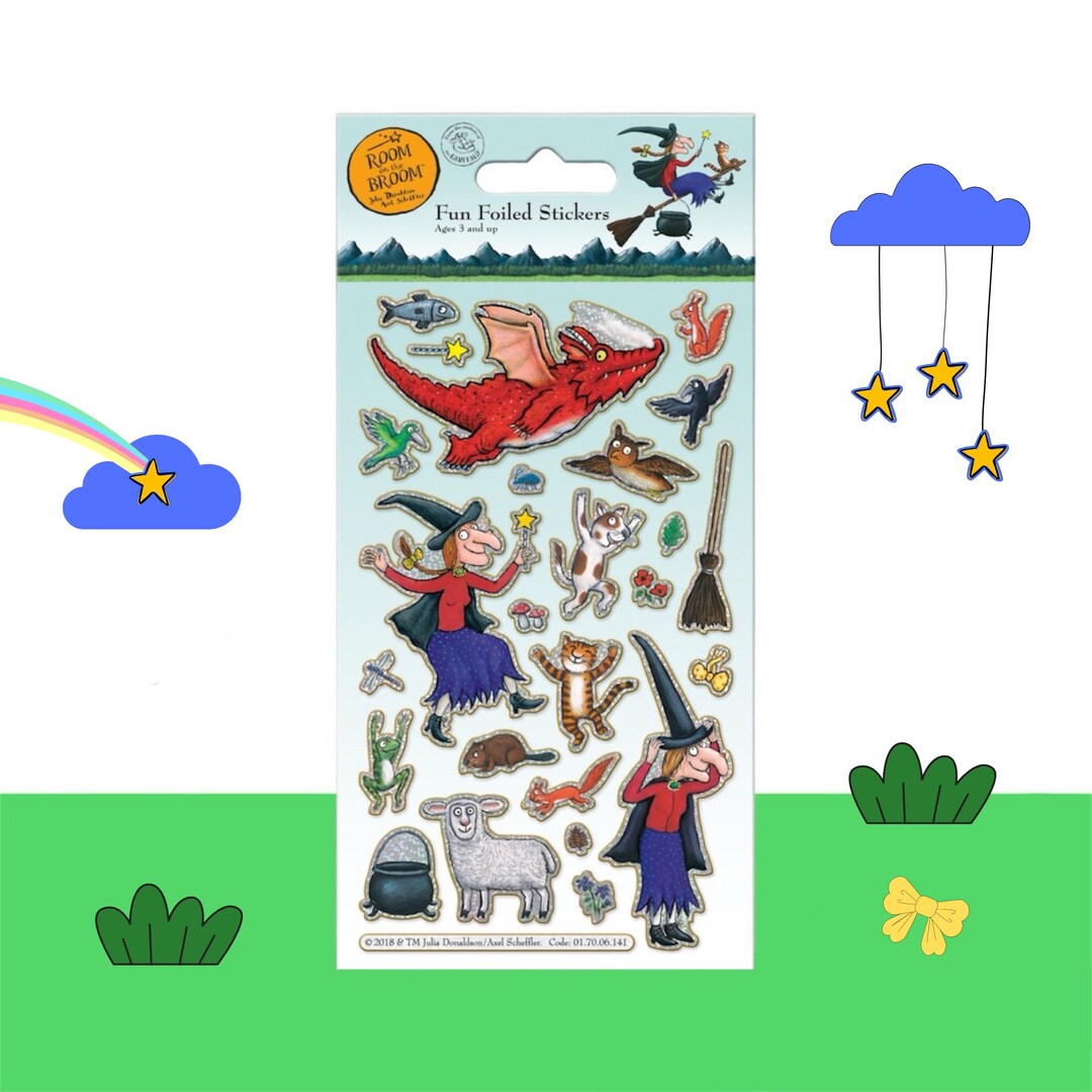 Room on the Broom Stickers / Party Bag Fillers - Etsy