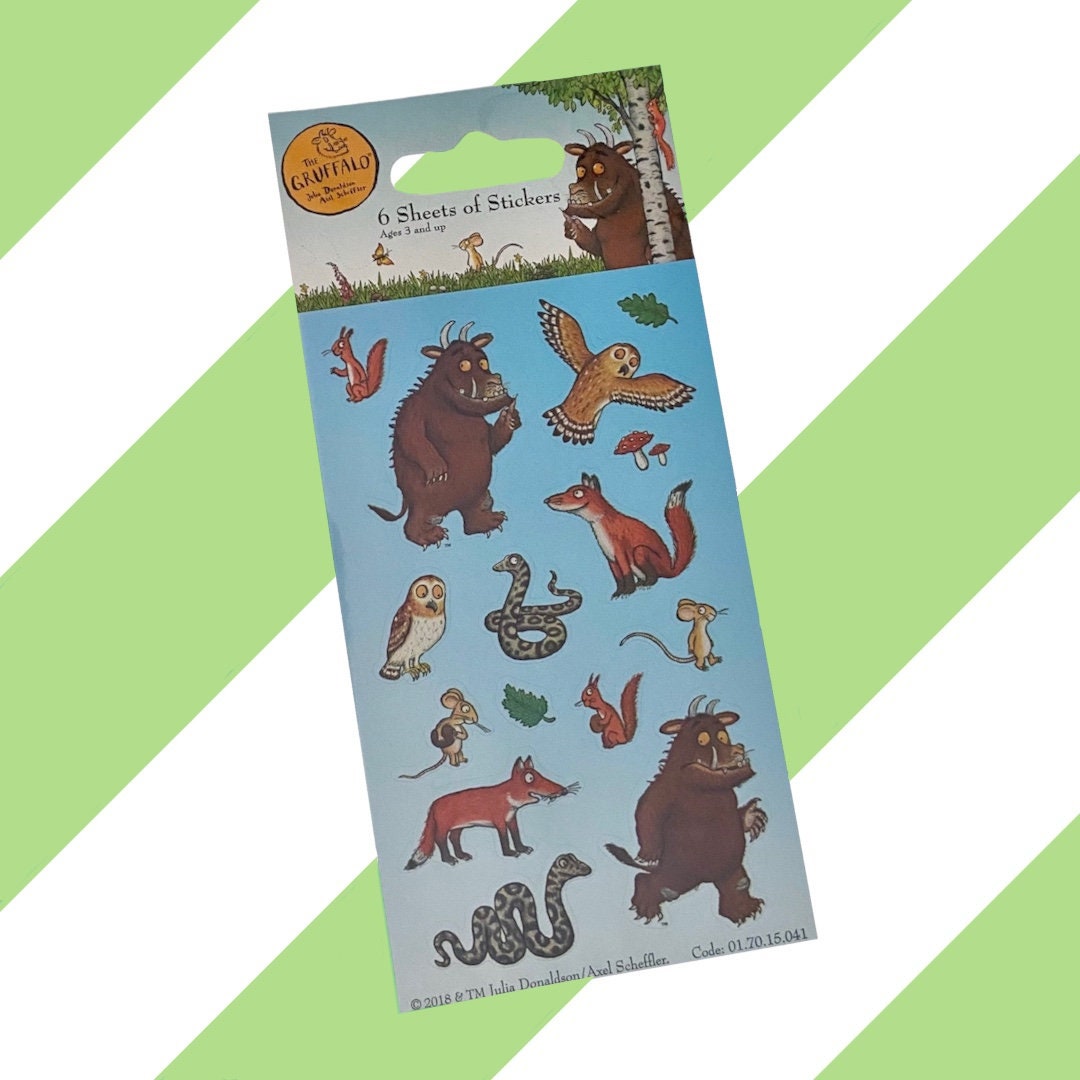 6 Sheets the Gruffalo Stickers / Party Bag Fillers - Etsy UK