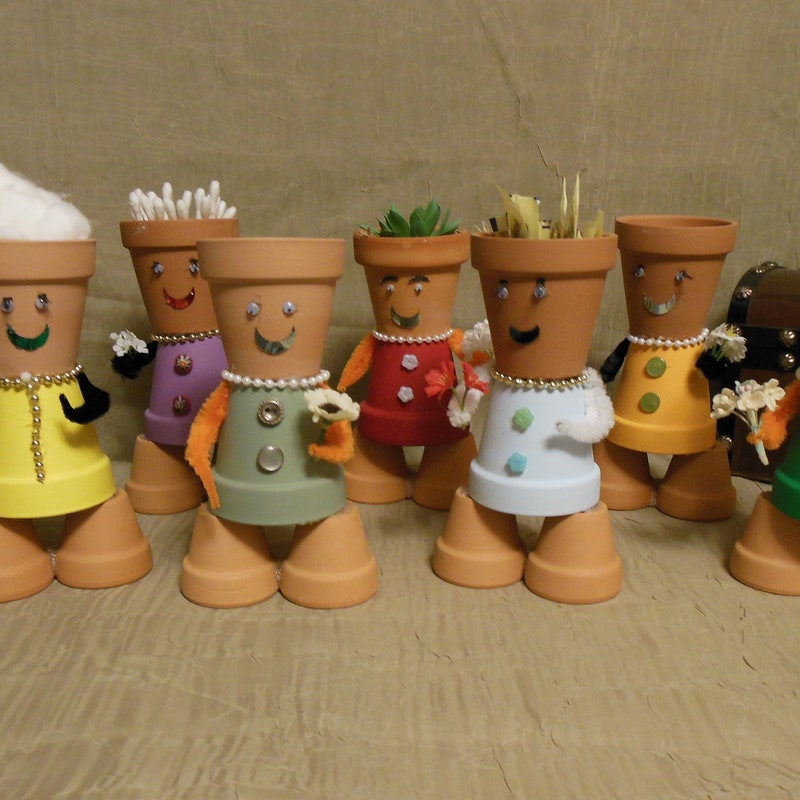 Clay Pot People - Etsy