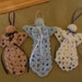 Crocheted Granny Square Angels - Blue - Pink - White - Wall Decor Angel ...