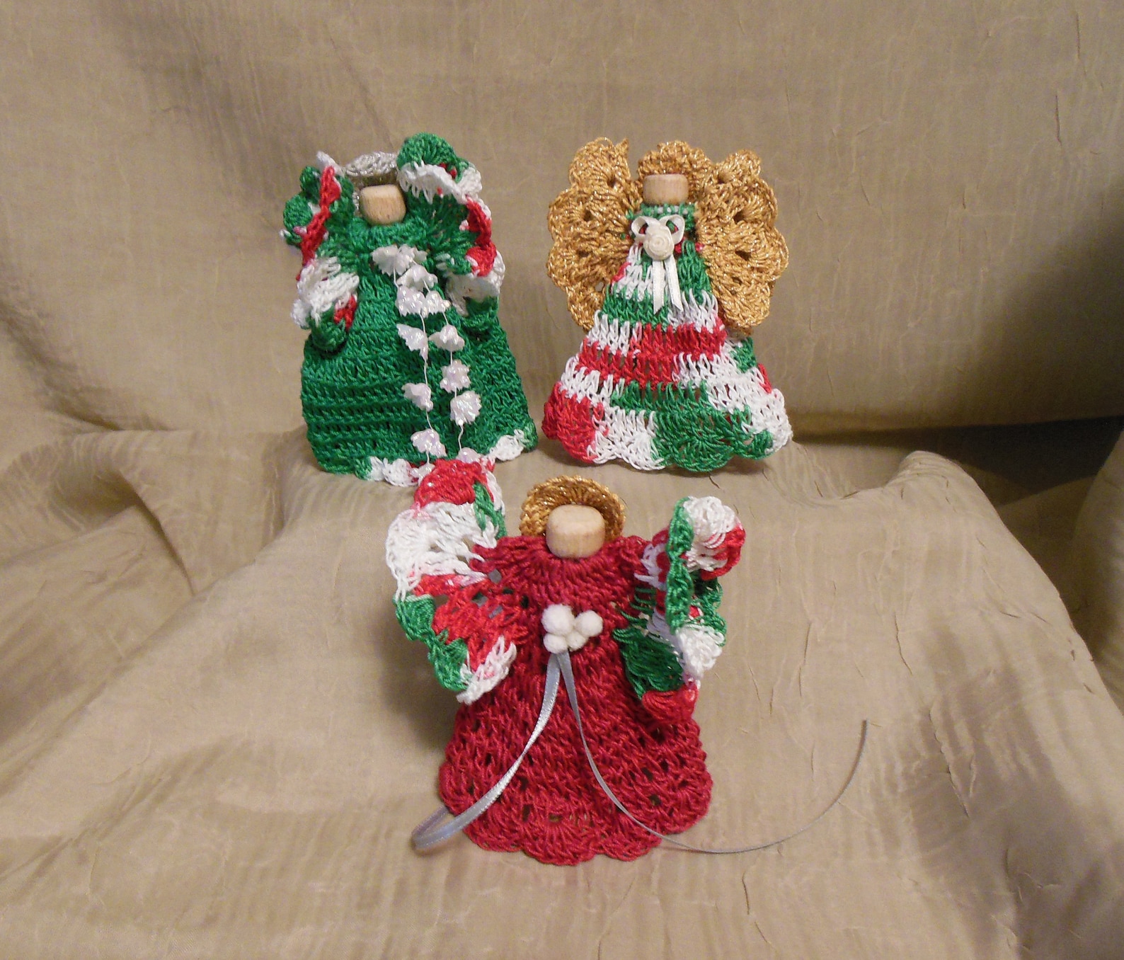 Crocheted Clothes Pin Angel Decorative Angel Christmas Hanging Angel - Etsy