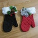 Christmas Decorated Oven Mitts Hanging Christmas Decor Kitchen ...