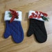Christmas Decorated Oven Mitts Hanging Christmas Decor Kitchen ...