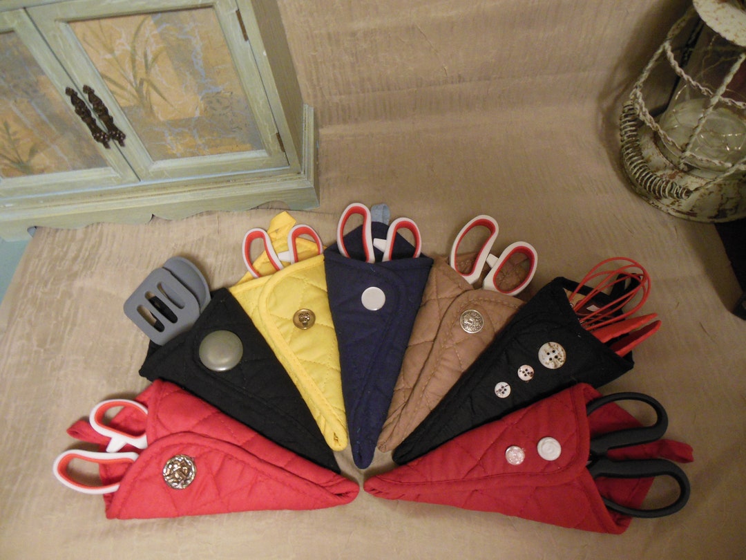 Little Kitchen Caddy - Scissor Holder - Small Utensil Holder - Etsy