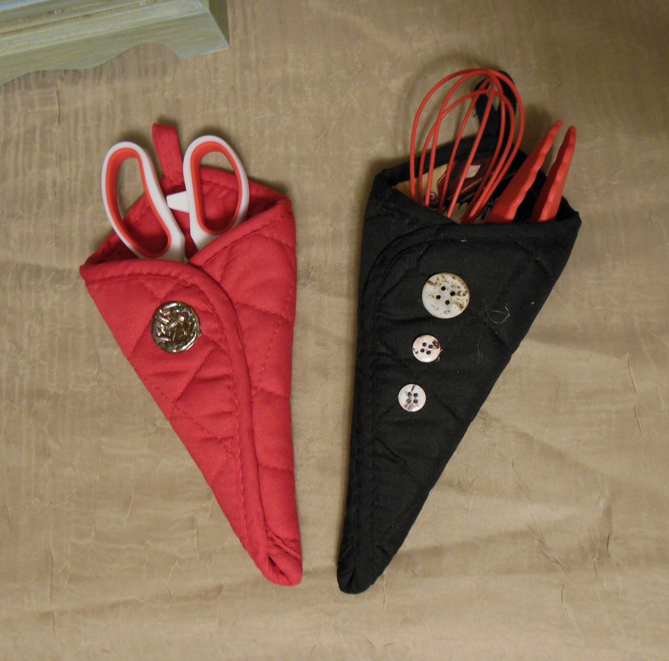 Little Kitchen Caddy - Scissor Holder - Small Utensil Holder - Etsy