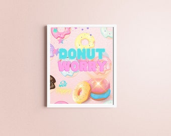 Donut Worry Be Happy Printable Bulletin Board Kit - Etsy