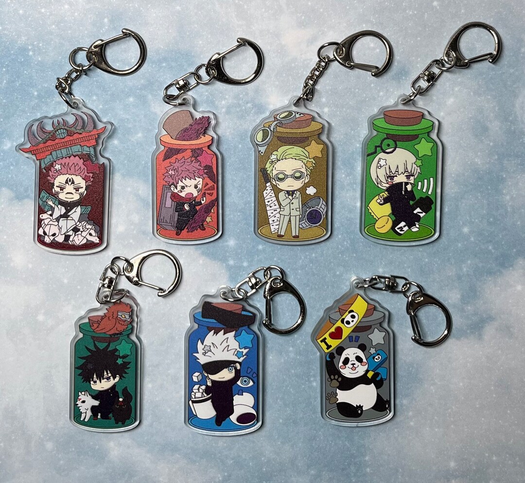 Anime JJK Inspired Acrylic Keychains - Etsy
