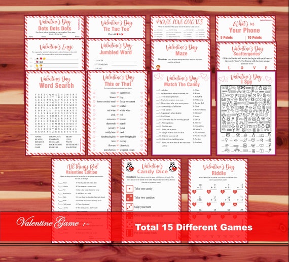 Valentine Classroom Party Games