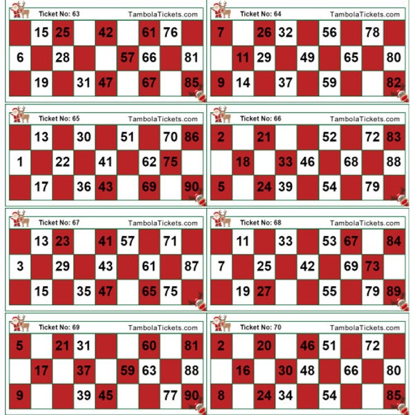 Tambola Tickets Pdf Printable - Etsy