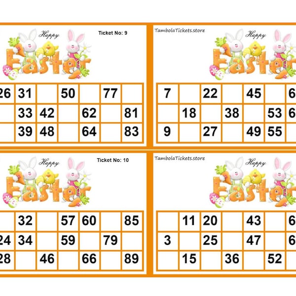 Tambola Tickets Pdf Printable - Etsy