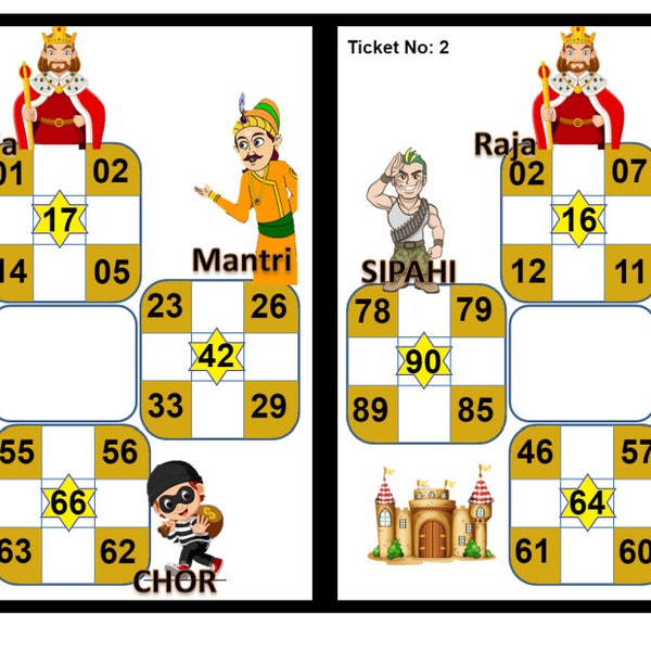 Tambola Tickets Pdf Printable - Etsy