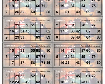 Buy New Year Theme Tambola Tickets 400 Tickets Set 12 Tickets per Page ...