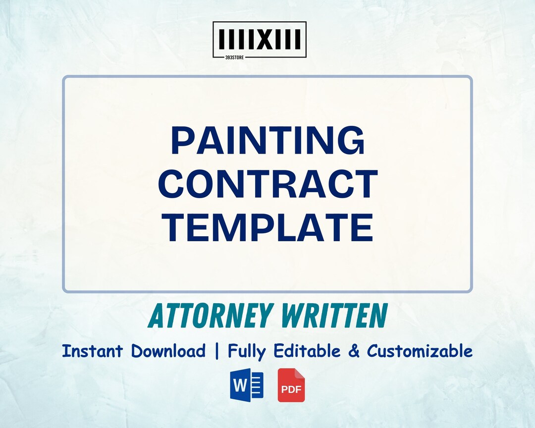 Professional Painting Contract Template: for Interior and Exterior ...