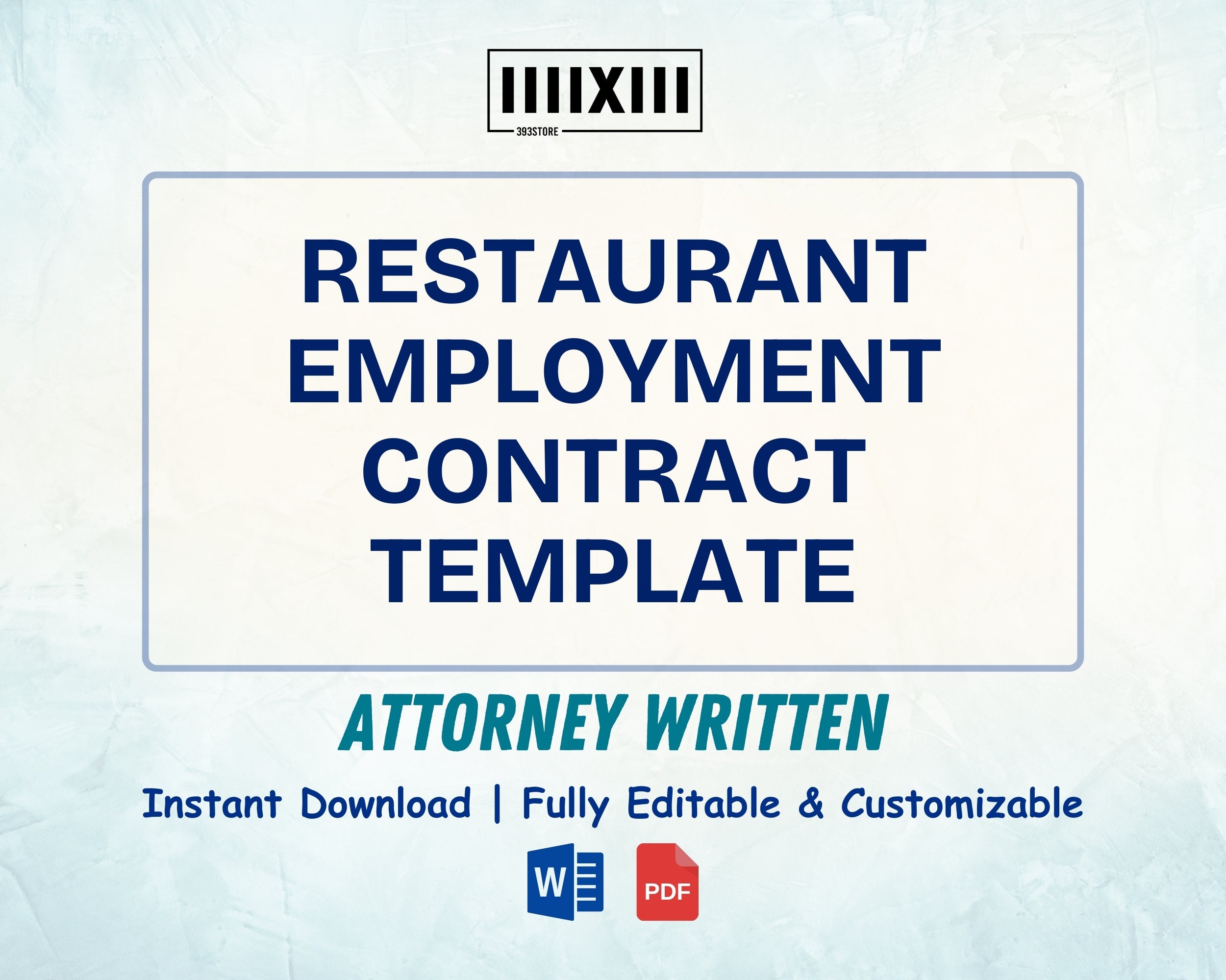 Restaurant Employment Agreement Template | Employee Training ...