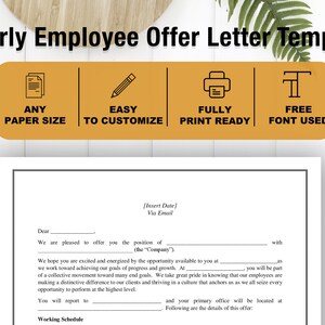 Hourly Employee Offer Letter Template Employees Letter Template Legally ...